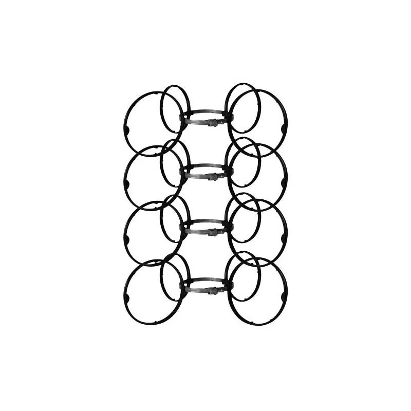 Collier de centrage (4unités) flexible simple paroi PP - Jeremias